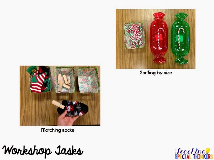 December Tasks {TONS of pictures} - Teaching Special Thinkers