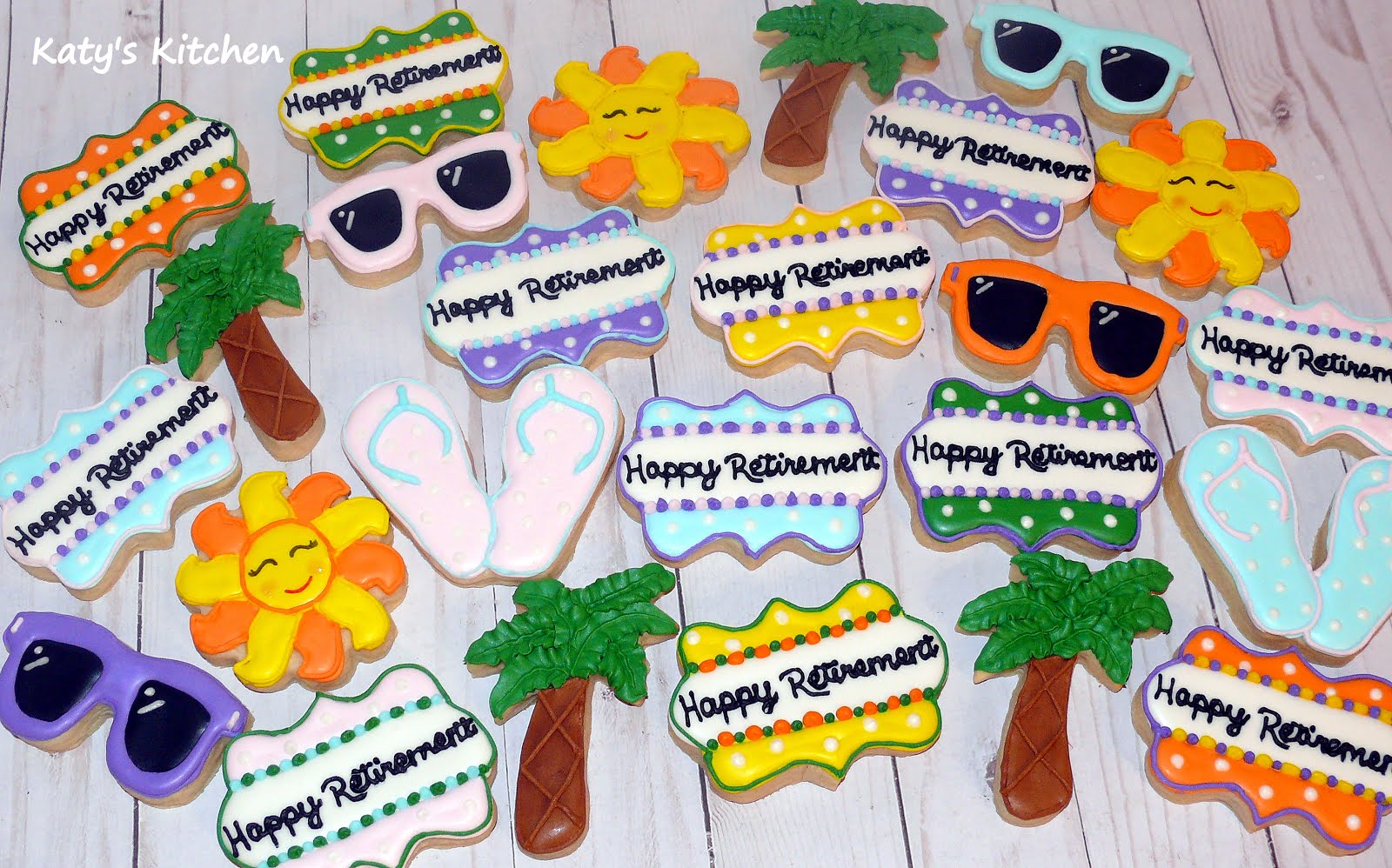 Katy's Kitchen: Retirement Cookies ~ Fun in the Sun!