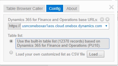 AX QUERY: D365Ops : Table browser extension available on Chrome Browser