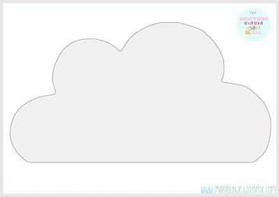 Ściana w chmury + wzór chmury do druku | Kreatywna Mama czyli DIY po babsku