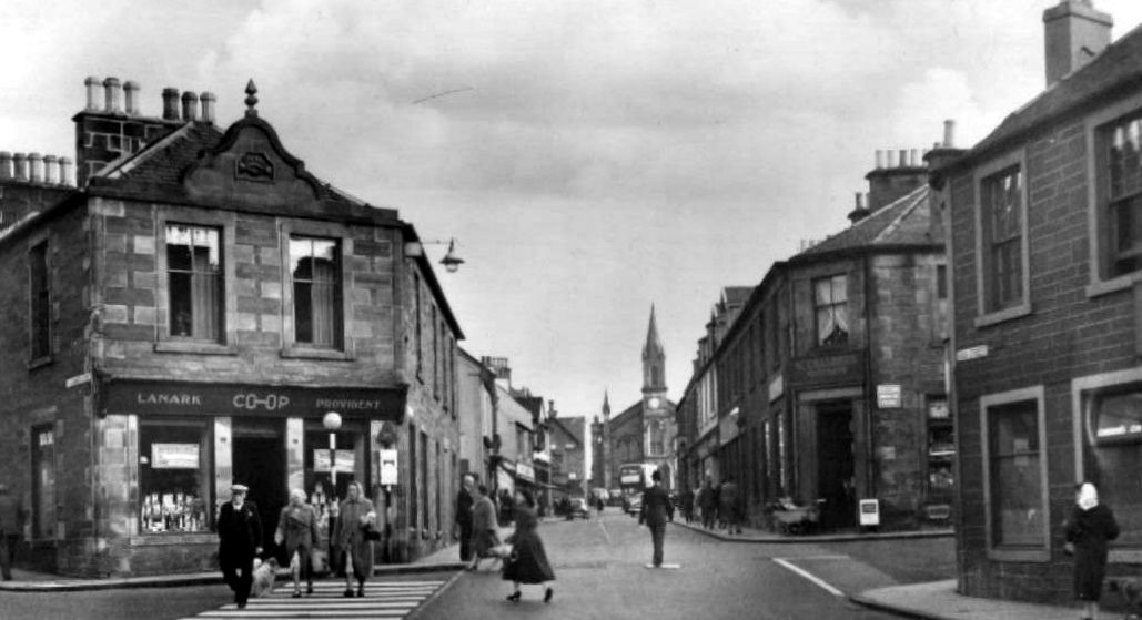 Tour Scotland: Old Photograph Bannatyne Street Lanark Scotland