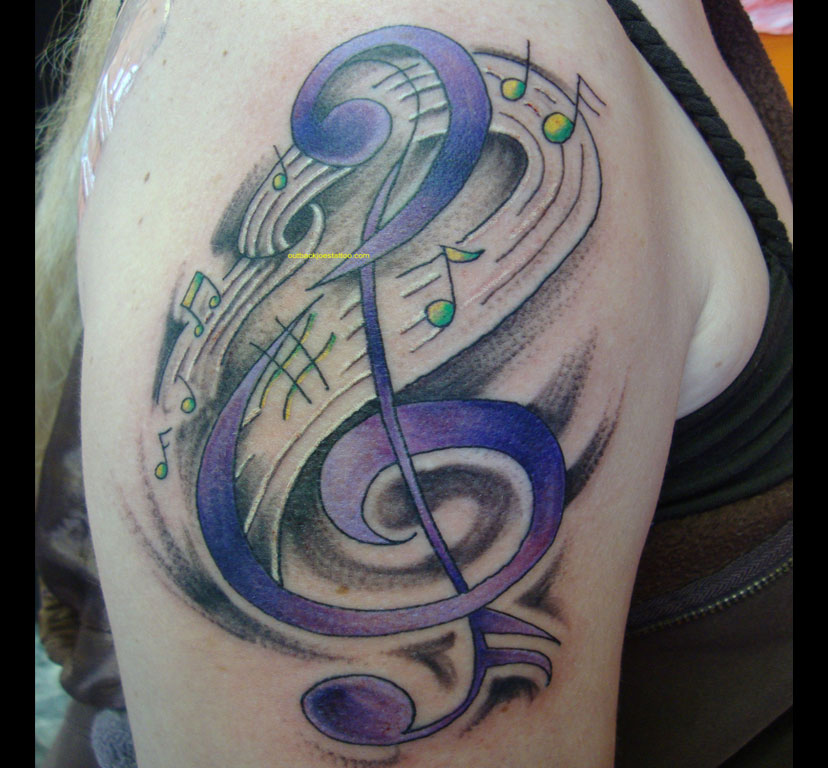 Music Notes Tattoos Design Guitar Chord : aguitarchords.com