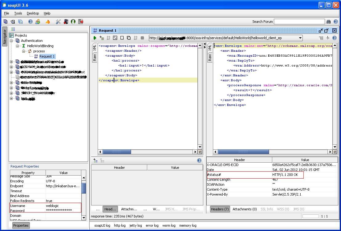 Enabling the HTTP Basic authentication to the Composite Service ...
