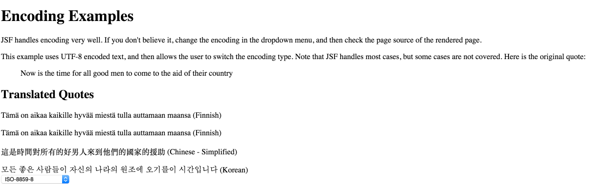 JSF 2.x Dynamic Encoding JSF 2.x Dynamic Encoding