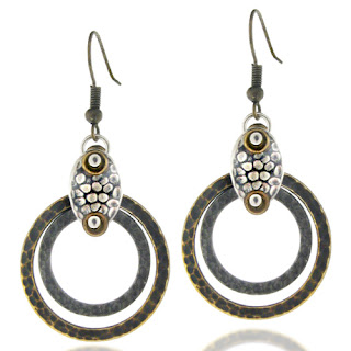 Beading thoughts that keep us up at night!: Hammered Metal Earring ...