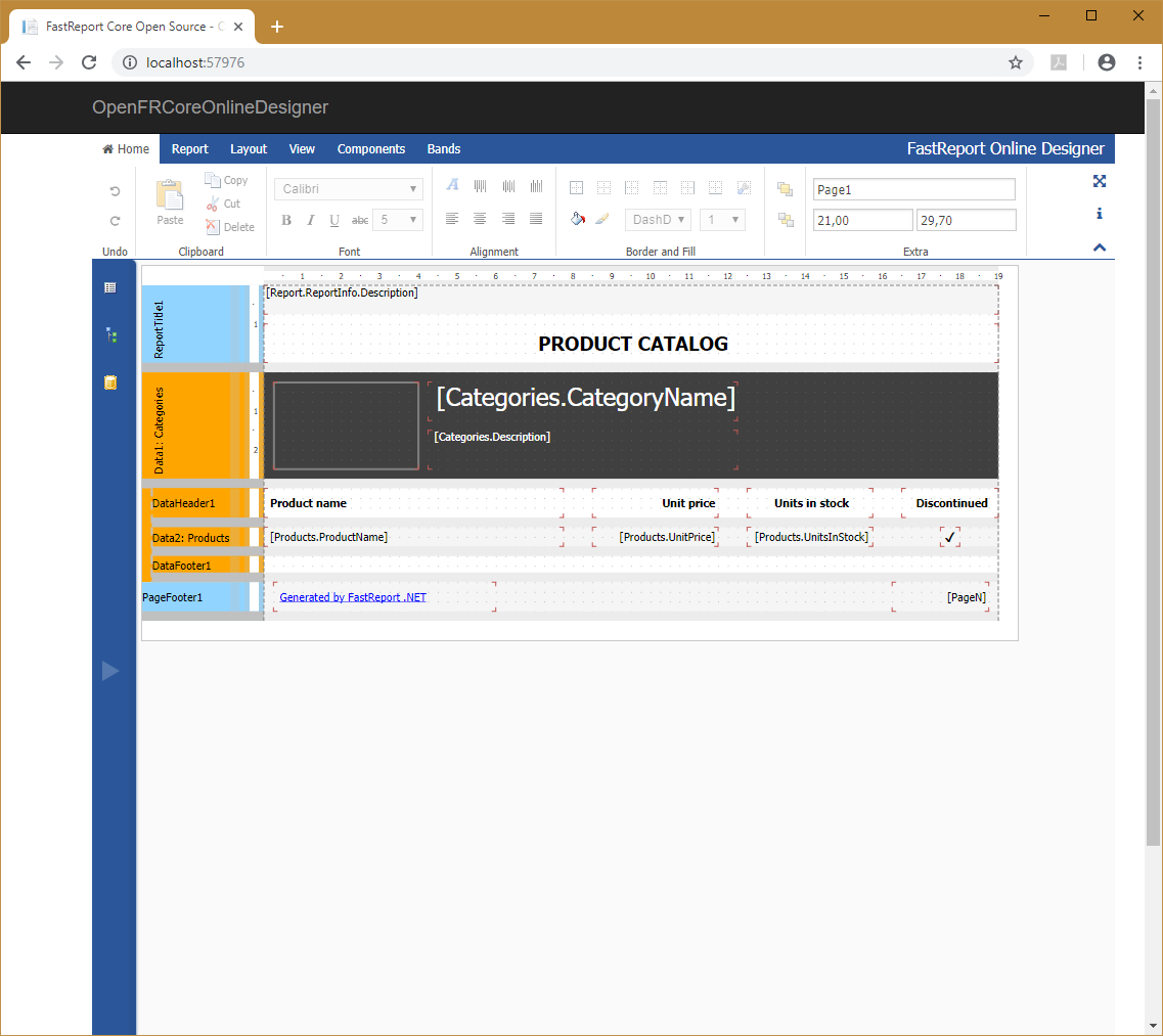 How to use Online Designer with FastReport Open Source