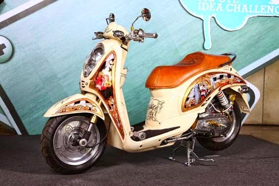 Gambar modifikasi scoopy airbrush thailook velg jari jari ring 17 14 ...