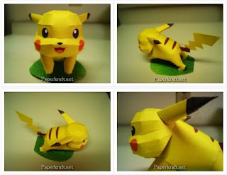 Pokemon Pikachu Papercraft Model Free | Papercraft Free Download And ...