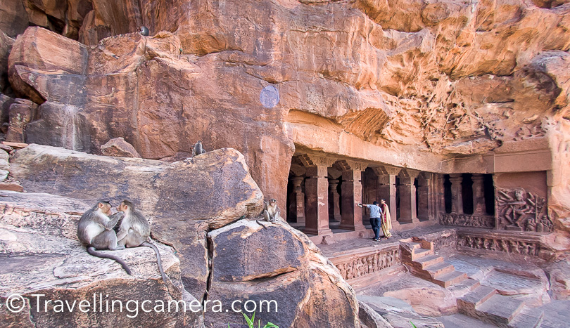 Badami - Regal capital of the Chalukyas and a ravine at the foot of a ...