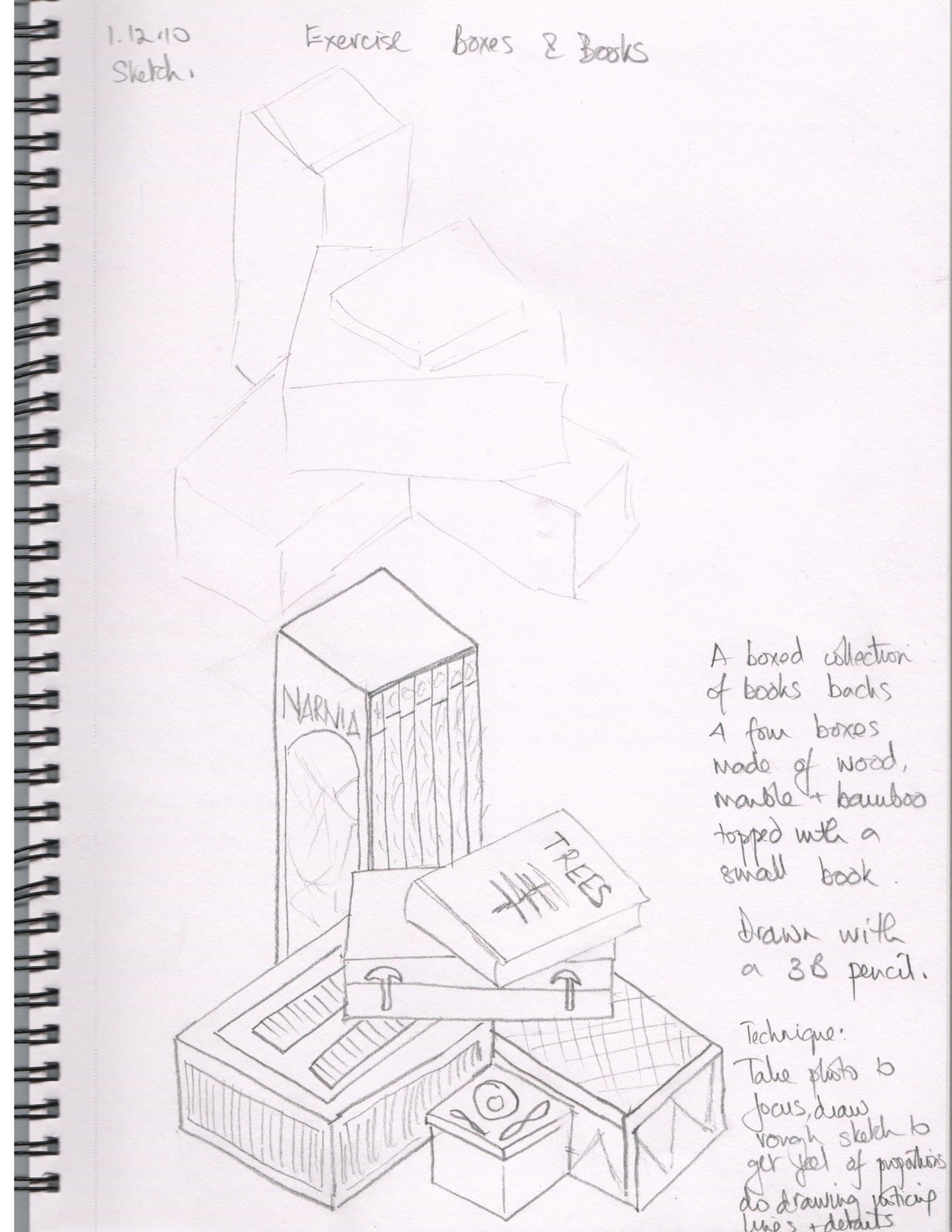 OCA DRAWING 1: P1 Project: Basic Shapes and fundamental form exercises