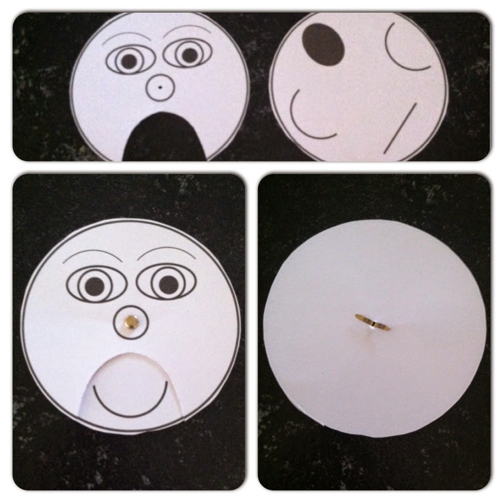 Crafts for Kids' Minds: Feelings Face Wheel Printable