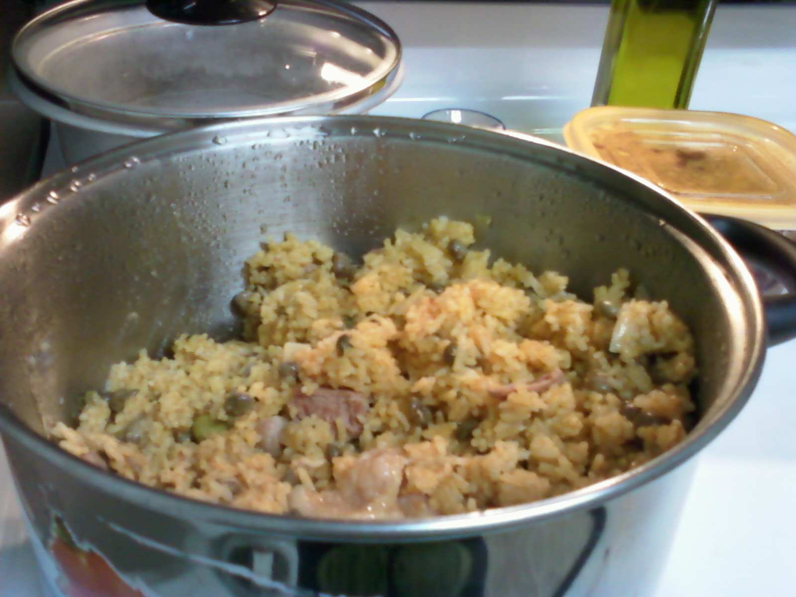 Yummies: Crispy pork with Puerto Rican rice & beans