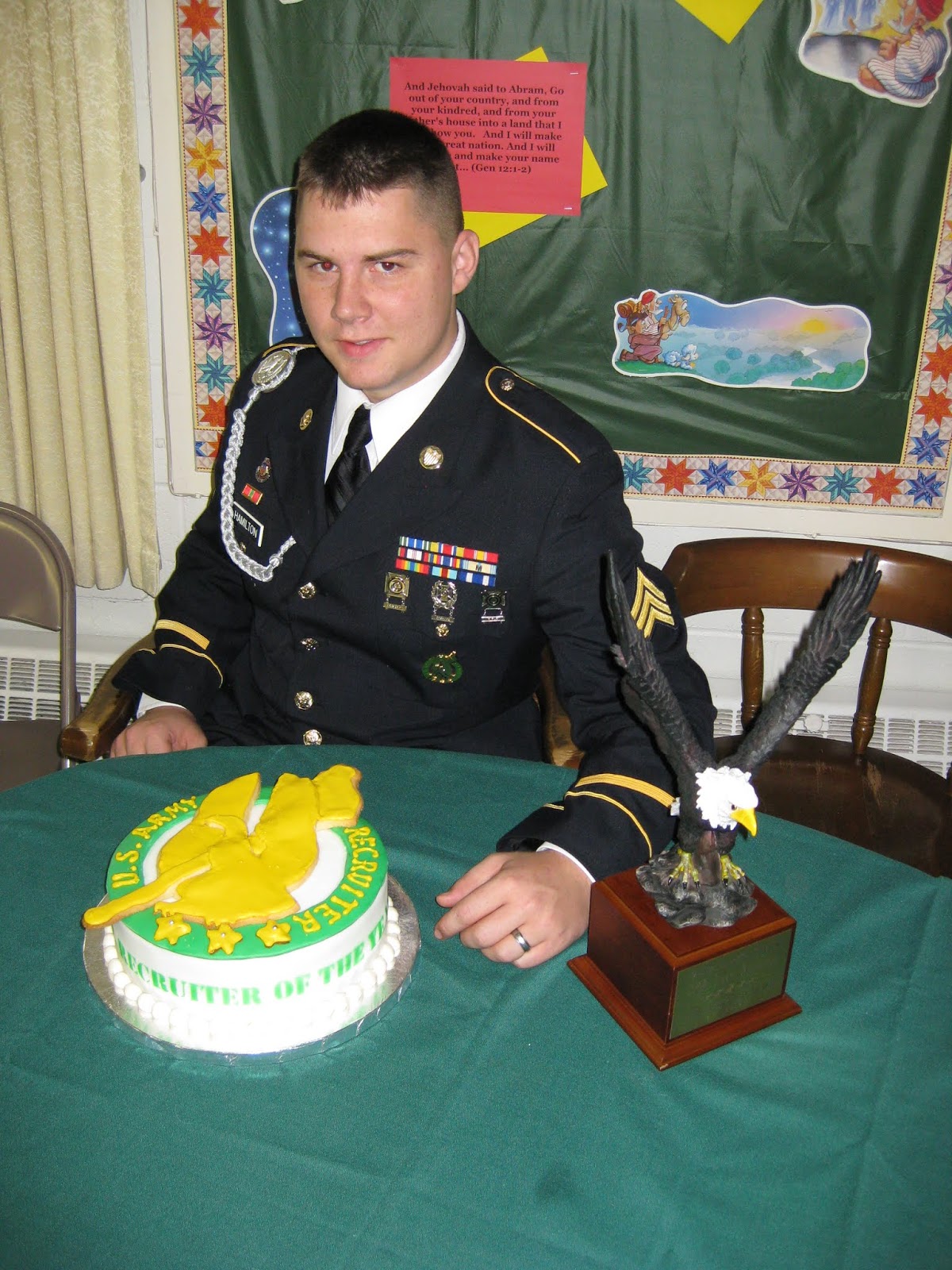 Tracy's Cake Blog: Recruiter Badge Cake