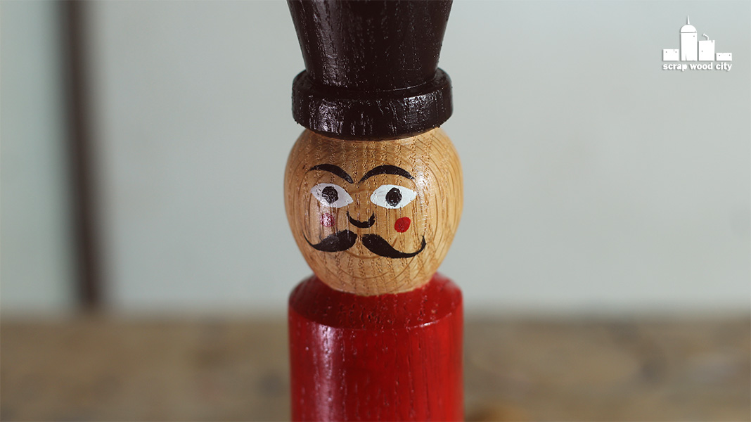 scrap wood city: How to make a different wooden nutcracker for Christmas