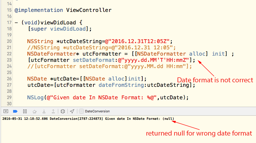 Tuntunir Programming How To Convert Nsstring To Nsdate In Objective C