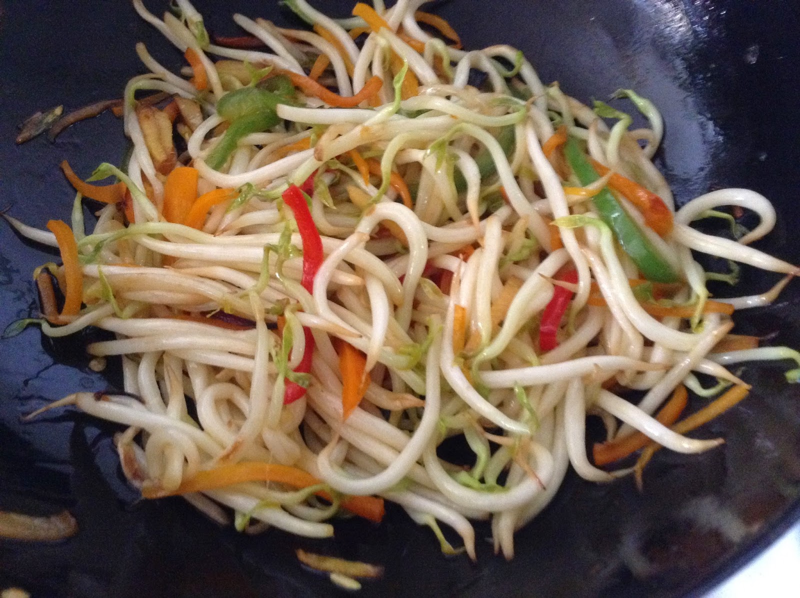 Simply Cooking and Health: Rainbow Bean Sprouts Stir-fry and Soy bean ...