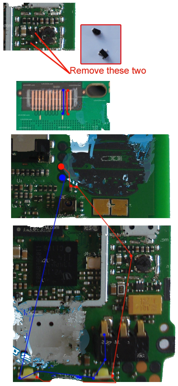 Nokia C1-00 Led Lights Problem Solution ways jumpers Tested 100% ...