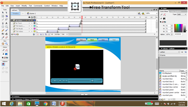 Modul Multimedia Interaktif Bagian 3 - Action Button Flash - Multimedia ...