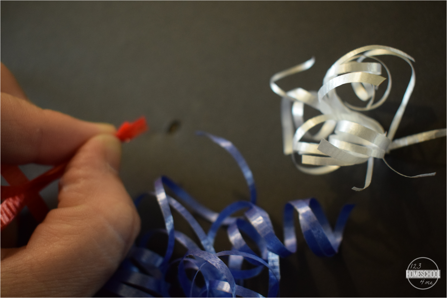 Ribbon Fireworks Craft for Kids