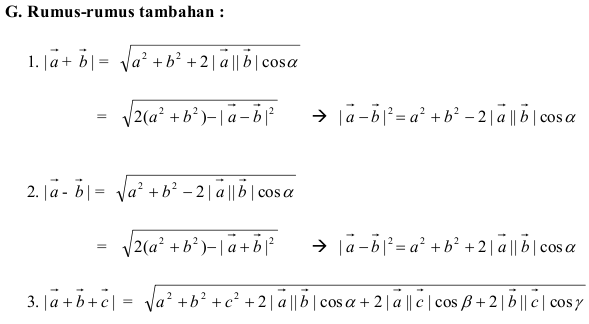 berikut rumus vektor dan contohnya lengkap