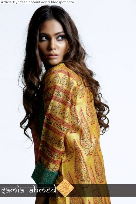 Samia Ahmed Eid Fall/Winter Collection 2014 | Eid Outfits For Girls ...