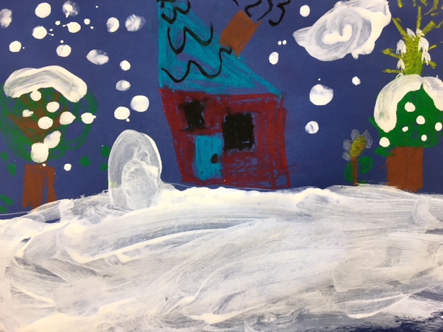 Art at Hosmer: Snowy Day Collages
