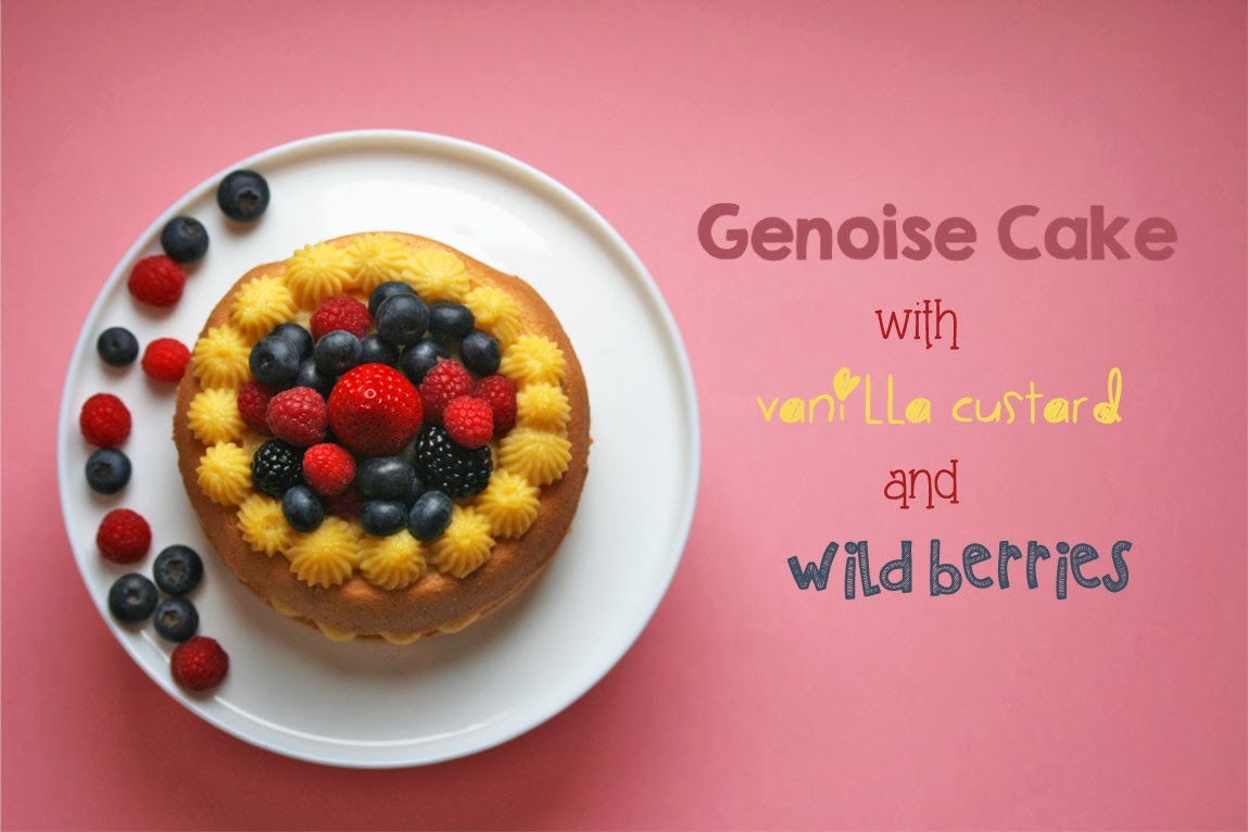 Valentine's Day: Genoise Cake with Vanilla Custard and Wild Berries