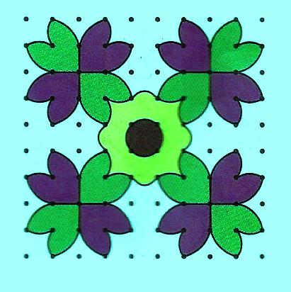 Colourful Rangoli Patterns with Dots: 10 to 10 dots & 10 to 2 dots Best ...