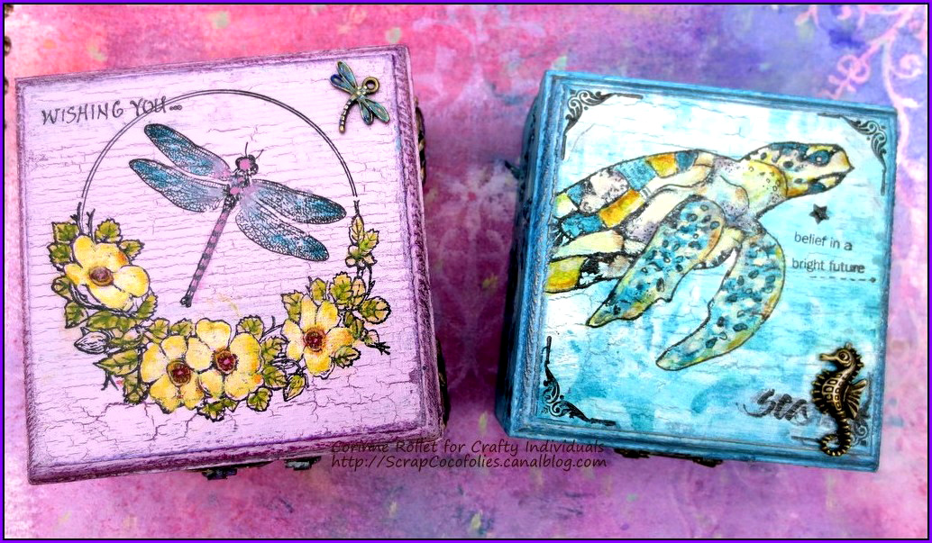 Crafty Individuals Blog: A FEW THINGS TO MENTION AND TWO LOVELY BOXES......
