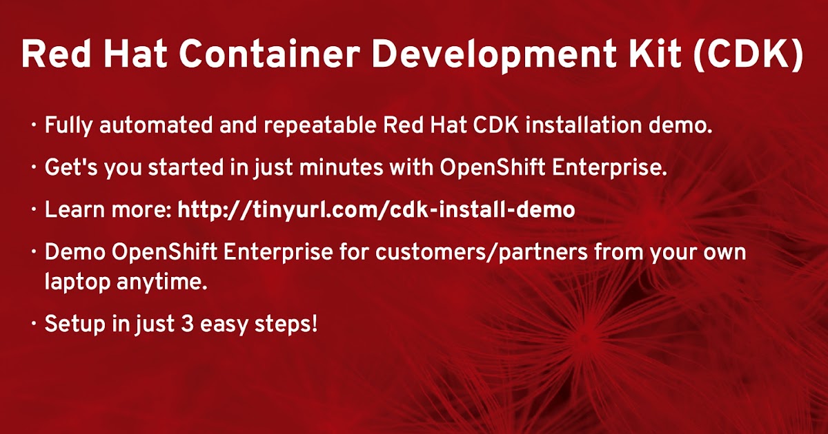 Eric D. Schabell: Digital sign for Red Hat Container Development Kit (CDK)