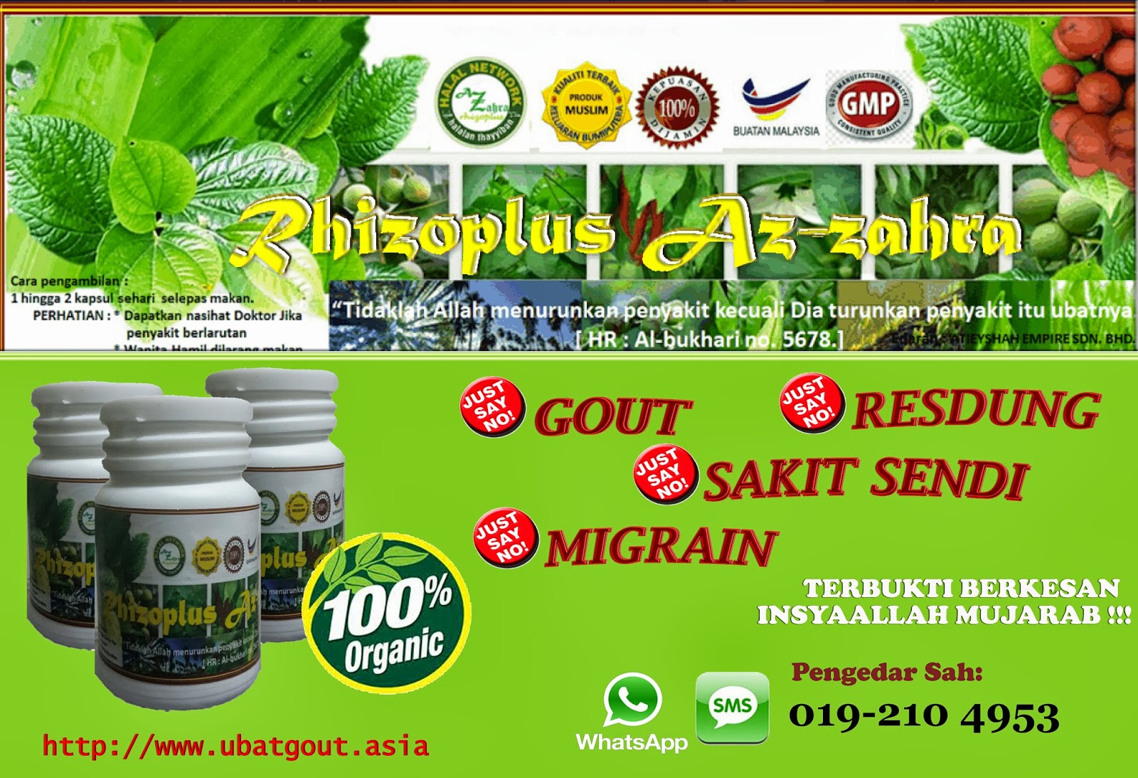 Ubat GOUT..SaKIt SenDI...MigRAIN...RESdUNG