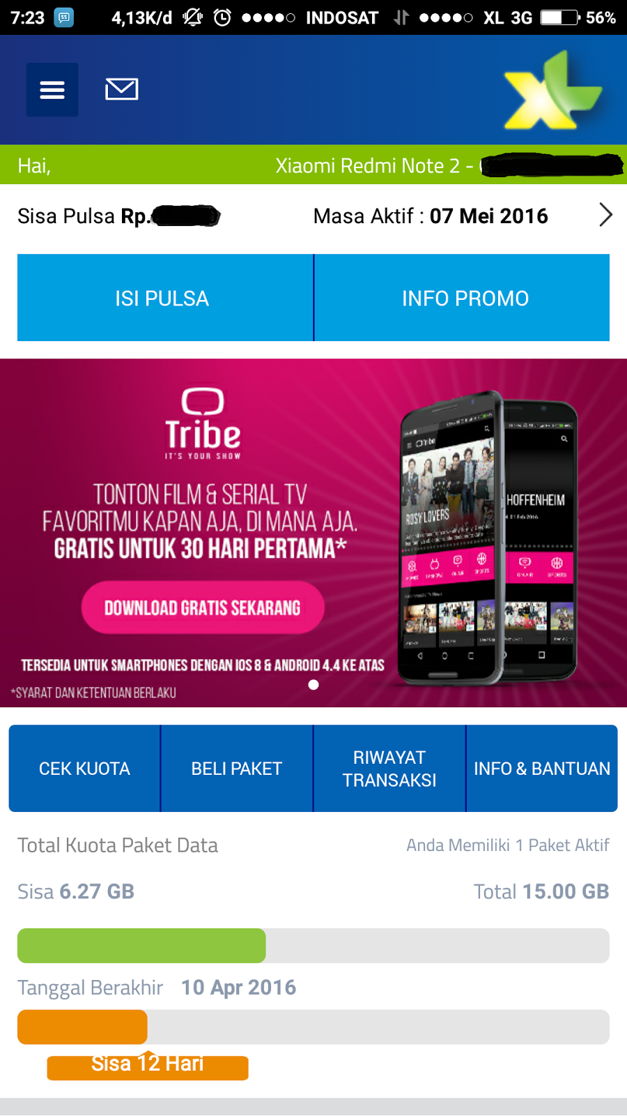 PROMO XL VIA APLIKASI MyXL | Segala Info