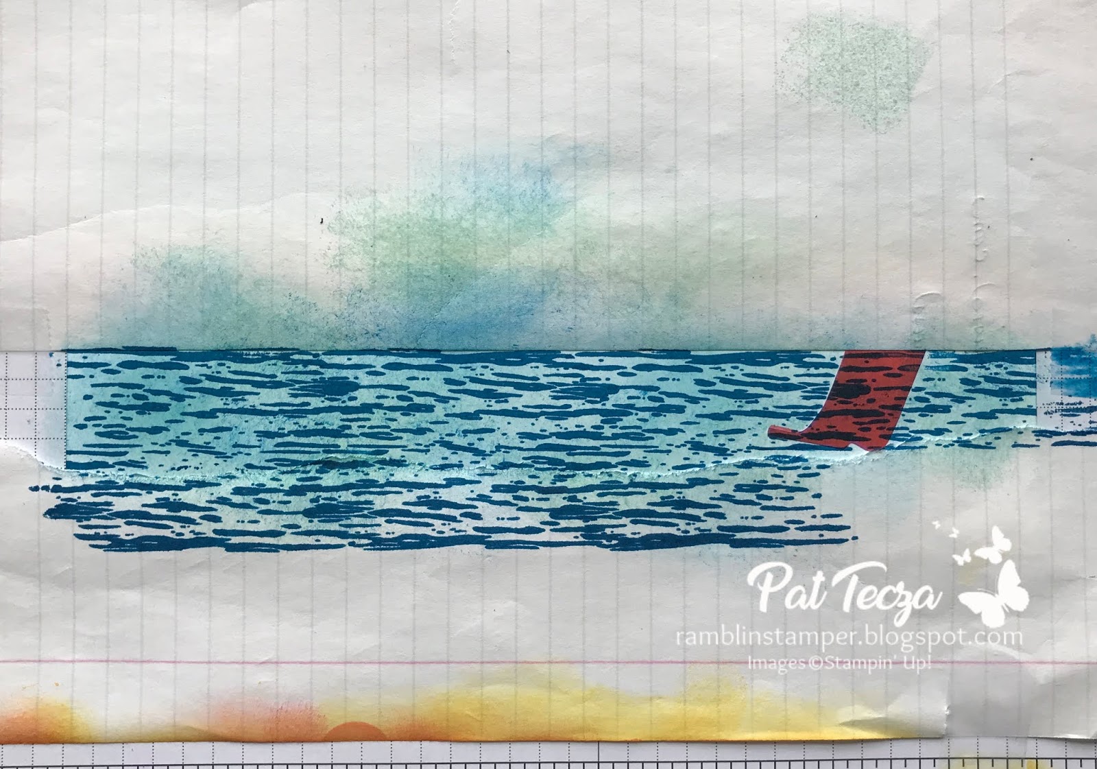 Ramblin' Stamper: High Tide Beach Scene for Global Design Project # ...