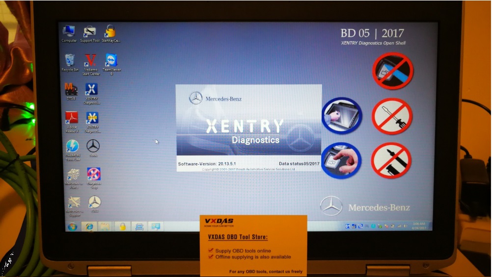 Mercedes benz SD Connect c4 xentry das 2017.3 software Actualizado a ...