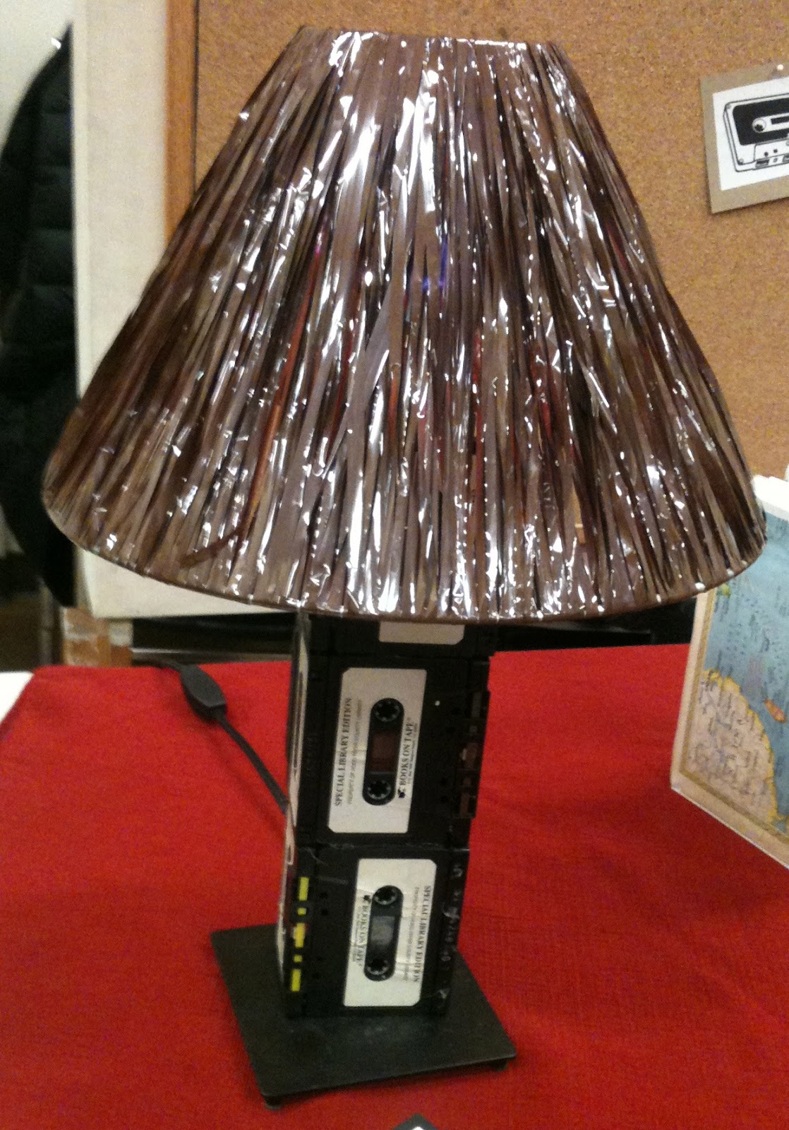 Rethink Crafts: Challenge #2- Discarded Cassette and VHS Tapes