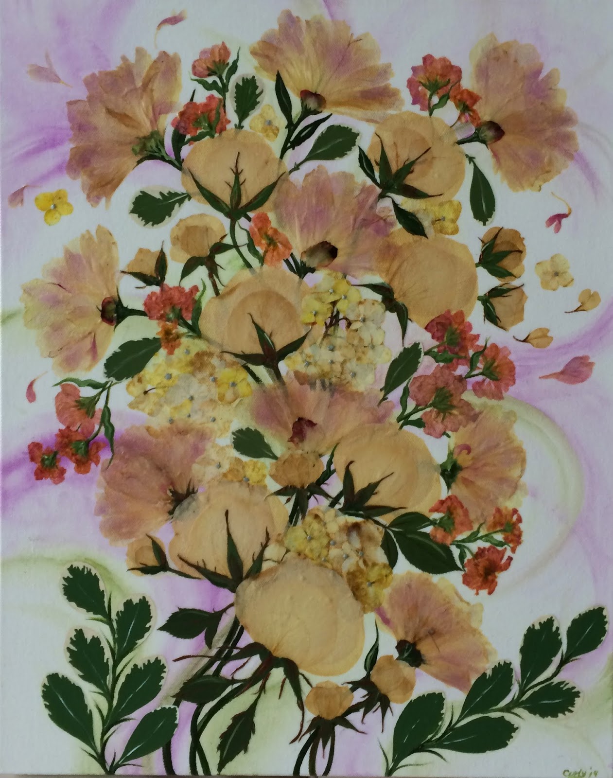 CurlyArt - Wedding Flower Preservation on Canvas: Kate & Adam's ...