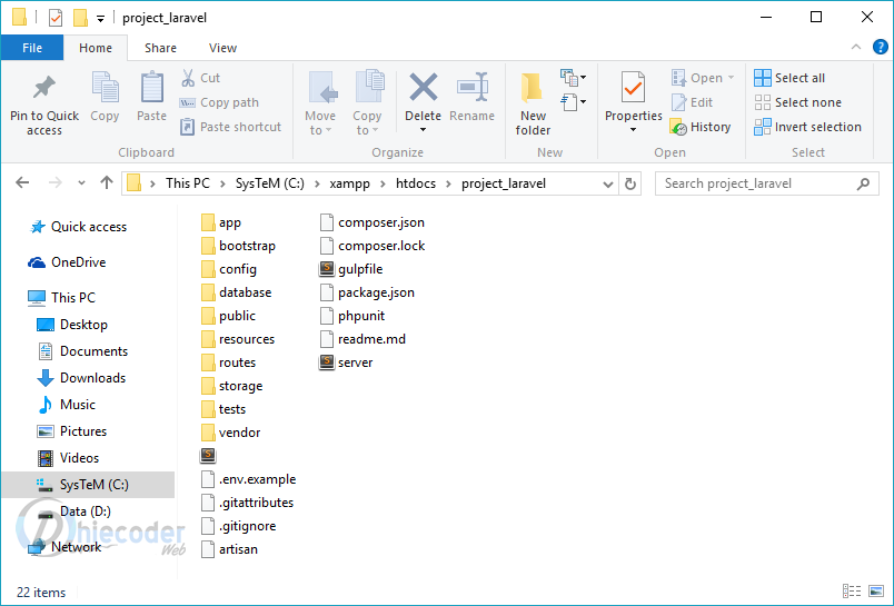 Instalasi Framework Laravel - Dhidecoderweb | Tutorial Pemrograman Web