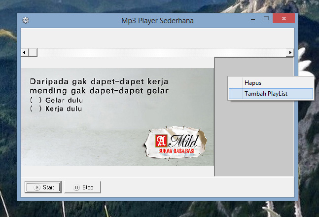 TUTORIAL DELPHI: Membuat Mp3 Player dengan Delphi