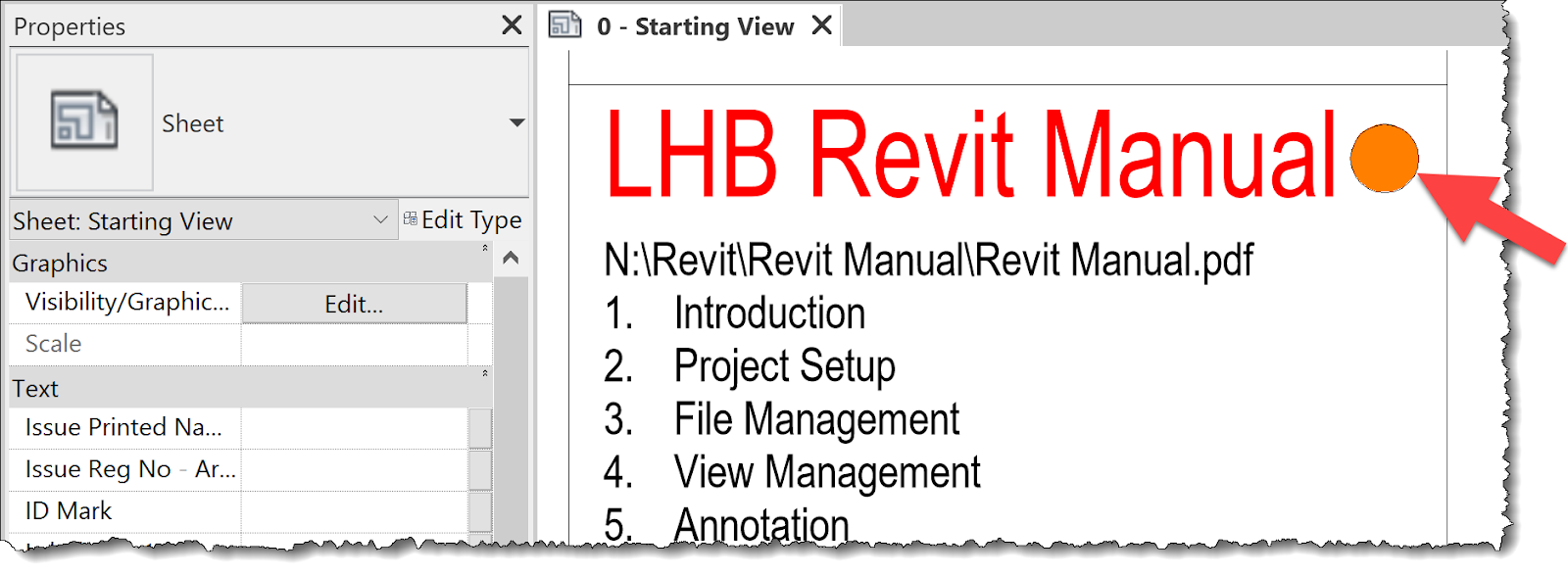 BIM Chapters: Hyperlink from Revit Starting View to Office Standards Manual