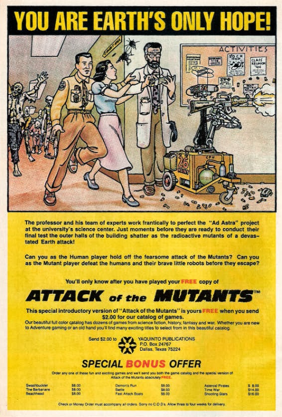 Marvel Comics of the 1980s: 1981 - Attack of the Mutants board game ...