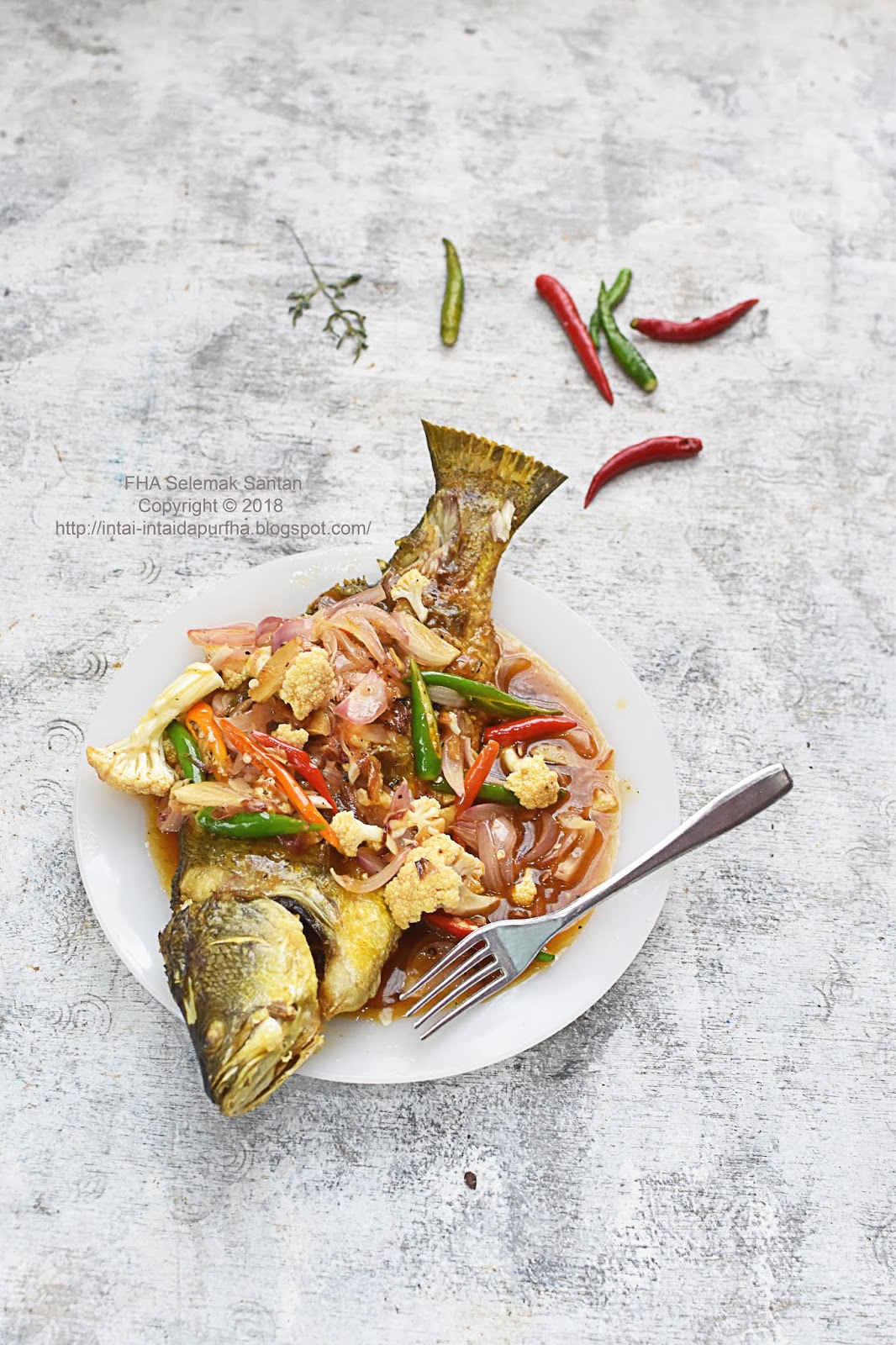 SIAKAP MASAM MANIS... akak style, akak favourite - FHA Selemak Santan