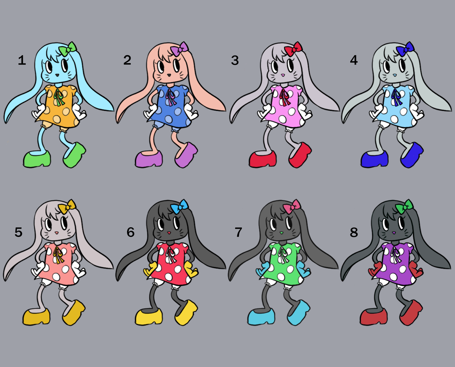 Steph's Indefinite Journey: Character Design Iterations: Narrowing It Down