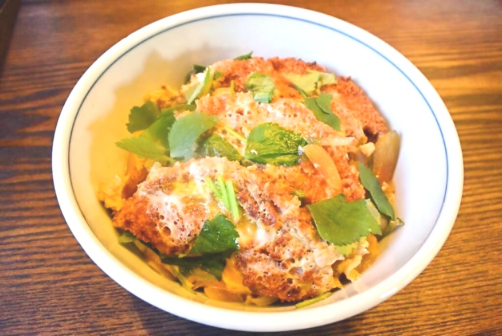 Recipes for Tom: Kurumafu no katsudon / gluten cake cutlet rice bowl