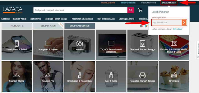 BARU Cara Check Layanan Lazada Order Status Atau Order Tracking ...