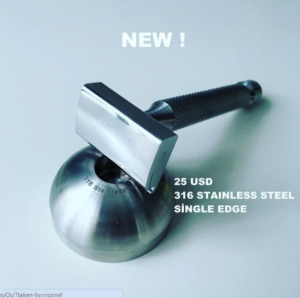 Jayaruh Shaving: Rocnel Stainless Steel Single Edge Razor