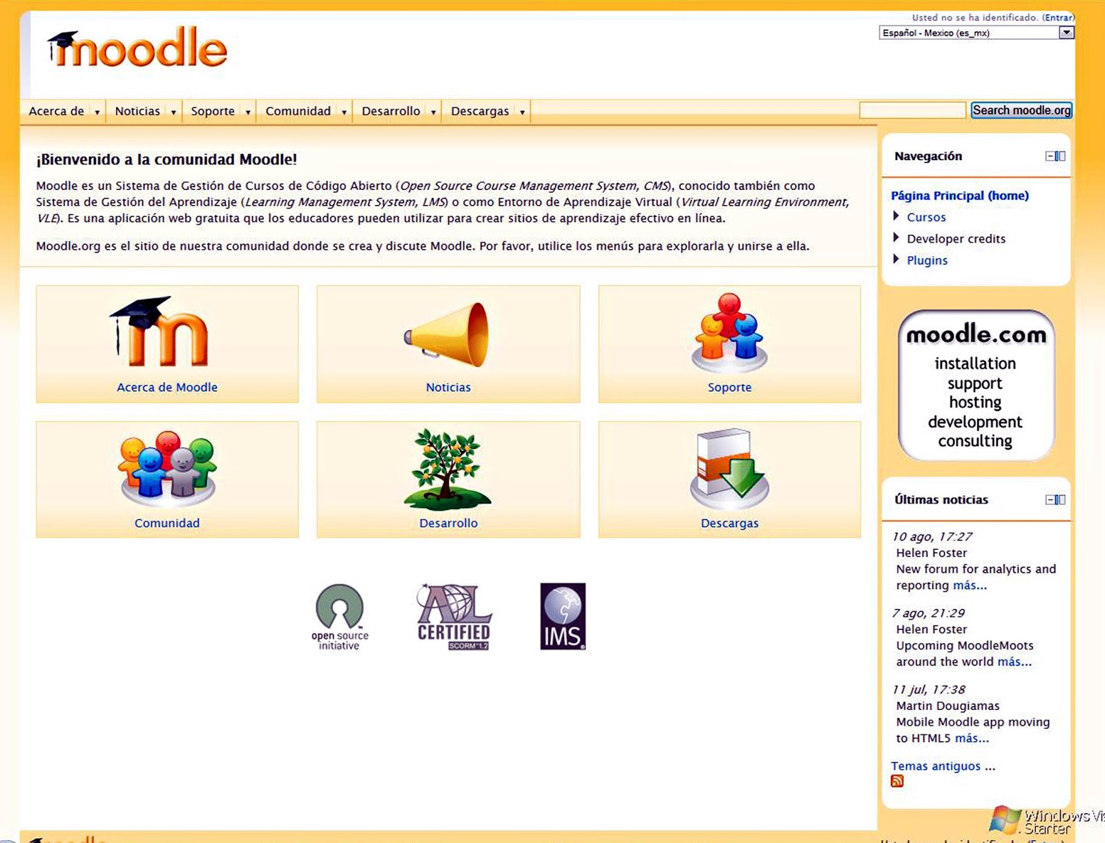 Herramientas digitales: Moodle