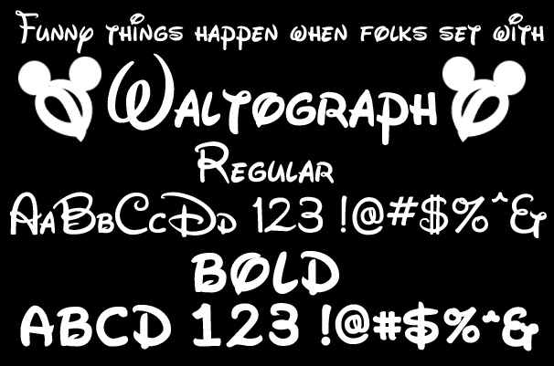 Font New Waltograph - Gray Labs