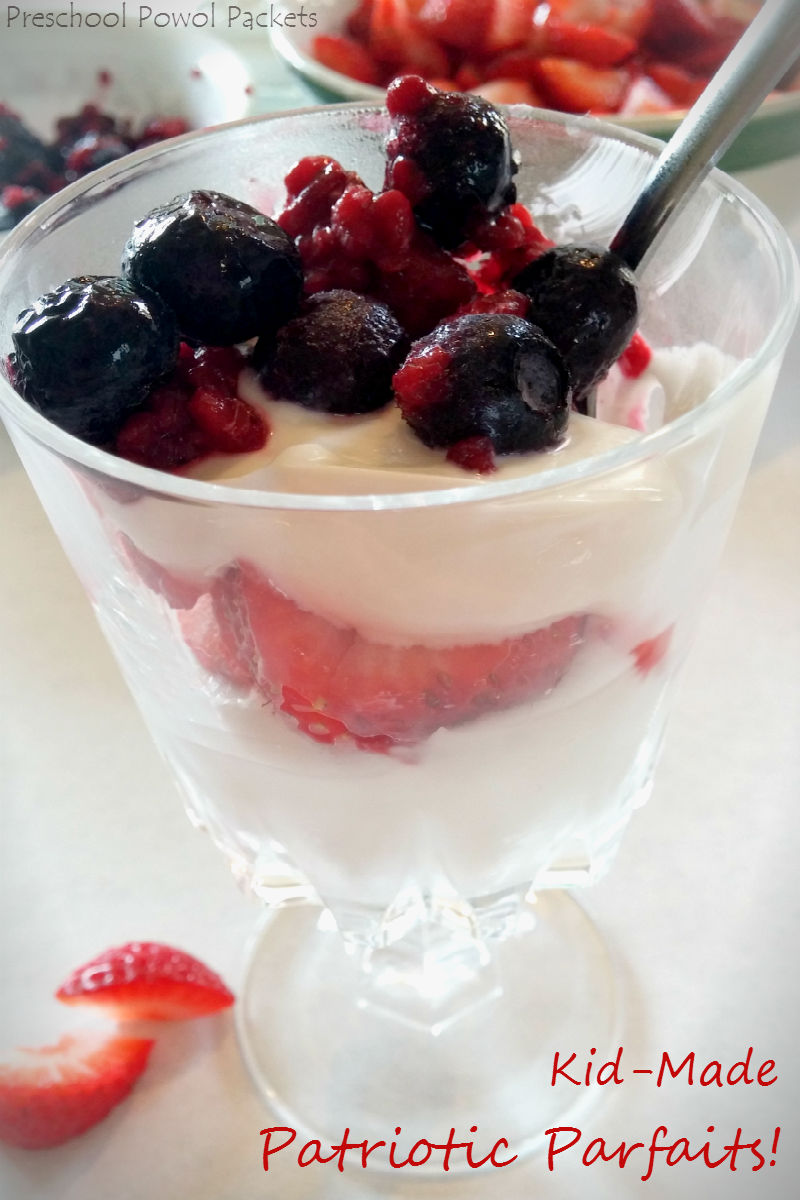 Kid-Made Patriotic Parfaits | Preschool Powol Packets
