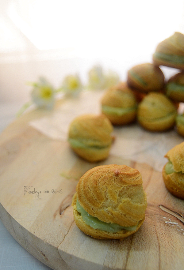 Mini Soes Vla Green Tea | Dapur Comel Selma