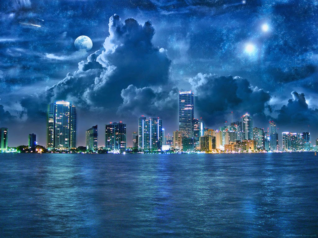 BEAUTIFUL CITY LIGHTS LANSCAPE WALLPAPERS - BEAUTIFUL LANDSCAPE WALLPAPERS
